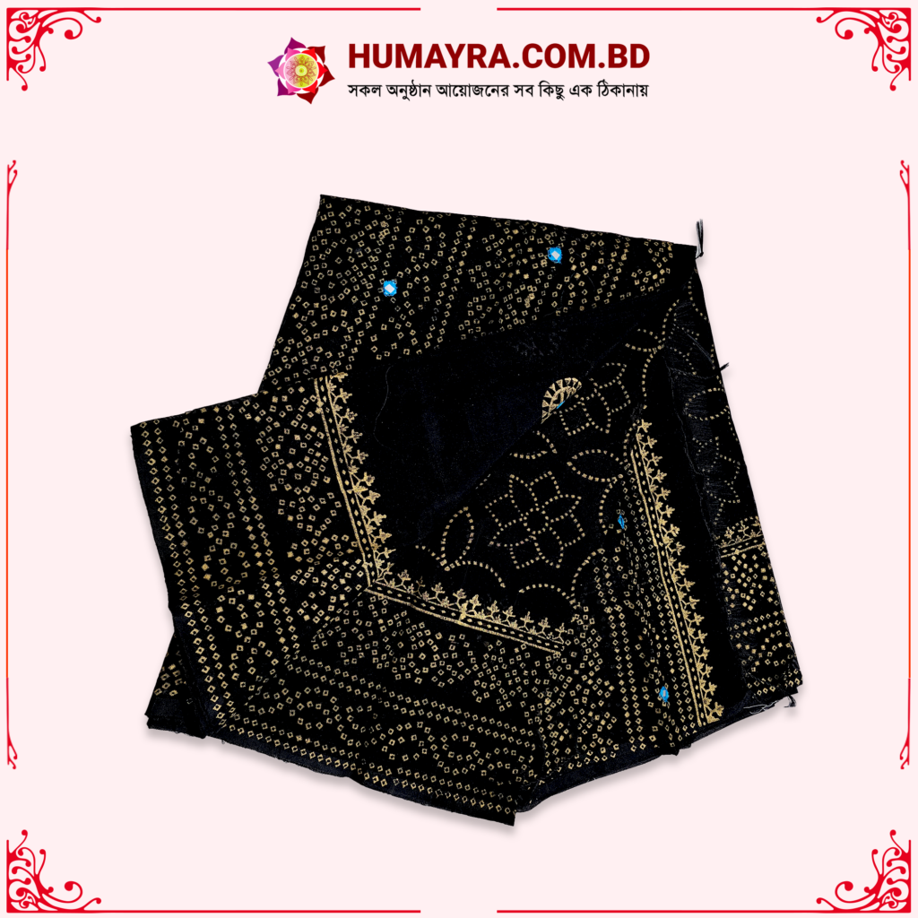 Half Silk Karchupi Chundri Saree - Humayra